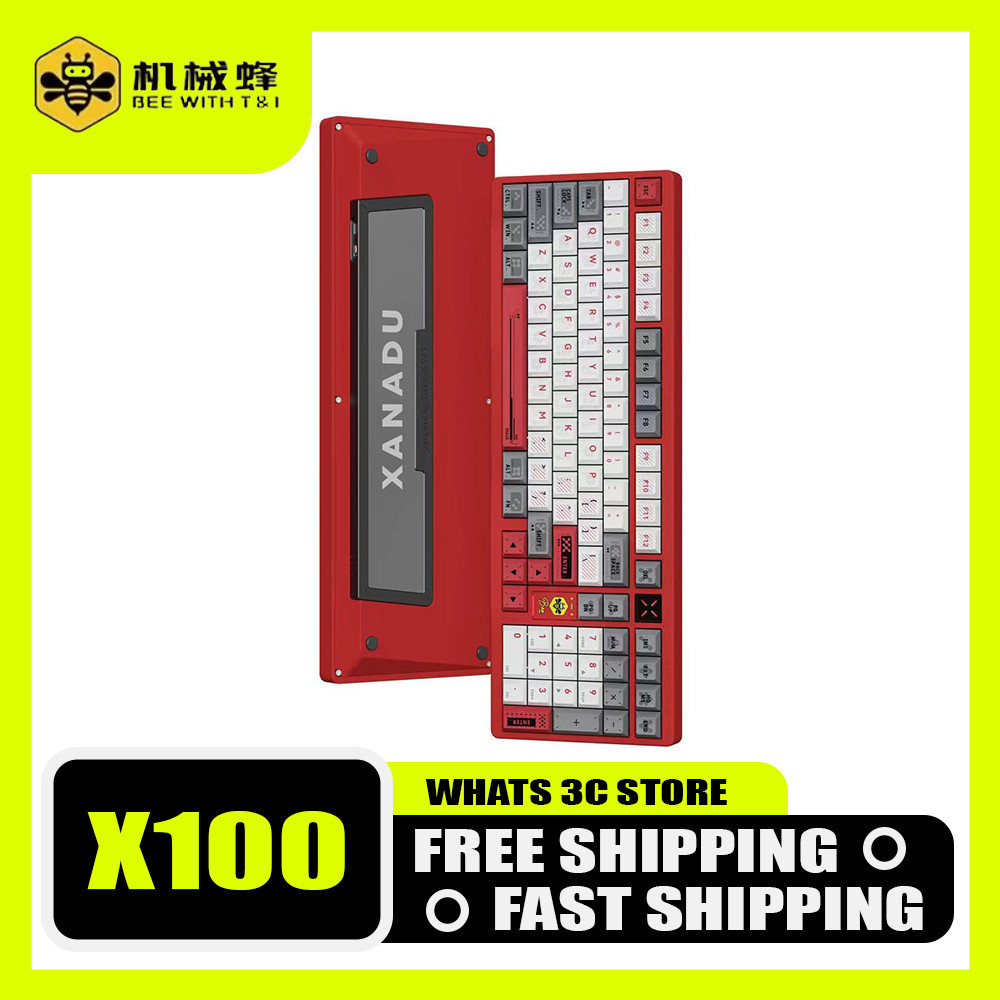 Bee with T&I X100 Mechanical Keyboard Tri Mode Bluetooth Wireless RGB E ...