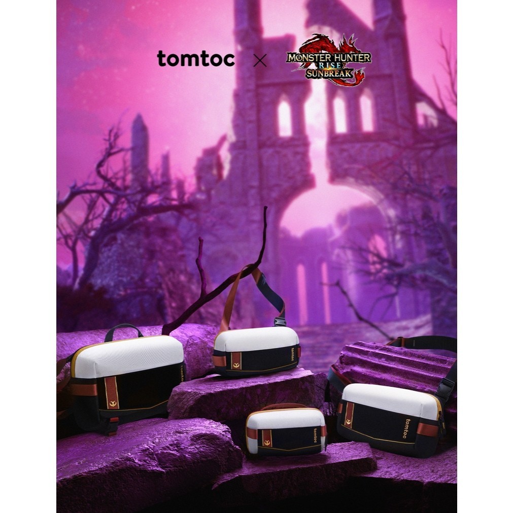 【genuine】Tomtoc Monster Hunter Royal order sling bag & accessories bag ...
