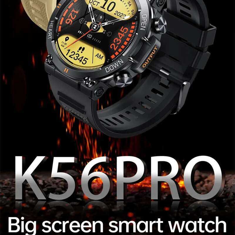 K56 Pro สมาร์ทวอท์ชหน้าจอขนาดใหญ่ผู้ชายกีฬากลางแจ้งบลูทูธ Smartwatch ...