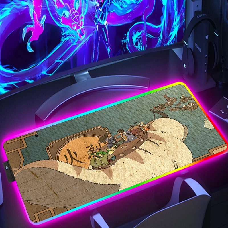 Avatar The Last Airbender LED Gaming Mouse Pad ขนาดใหญ่ Cool โต๊ะ PC ...