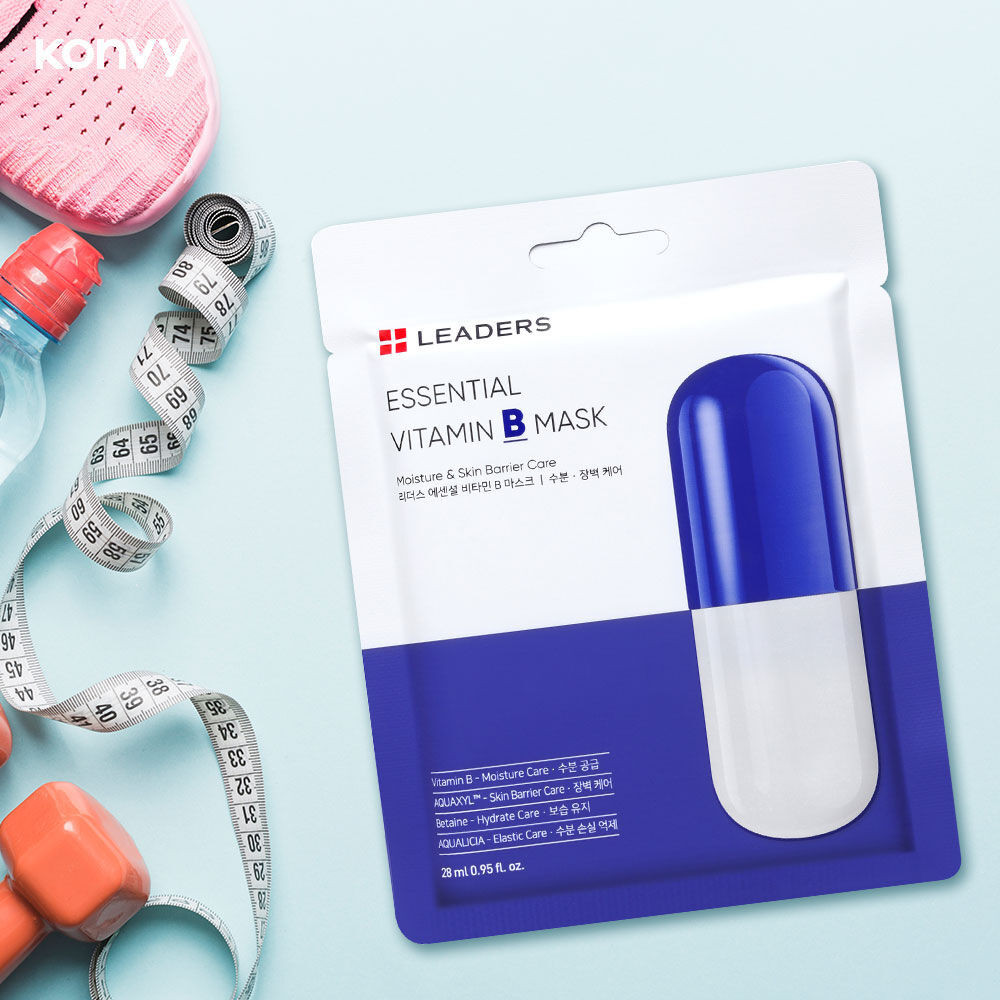 Leaders Essential Mask ลีดเดอร์ แผ่นมาสก์หน้า 28ml (Vitamin C/Vitamin B ...