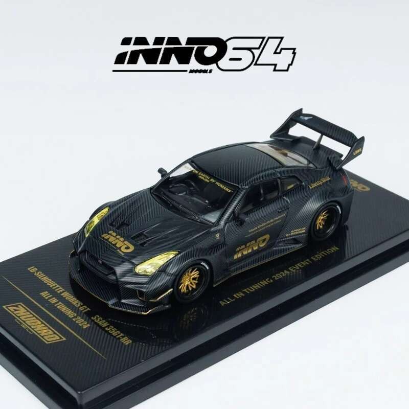 INNO 1:64 GTR R35 LBWK 2024 Foshan AIT Show โมเดลรถโลหะผสมคาร์บอนเต็ม ...