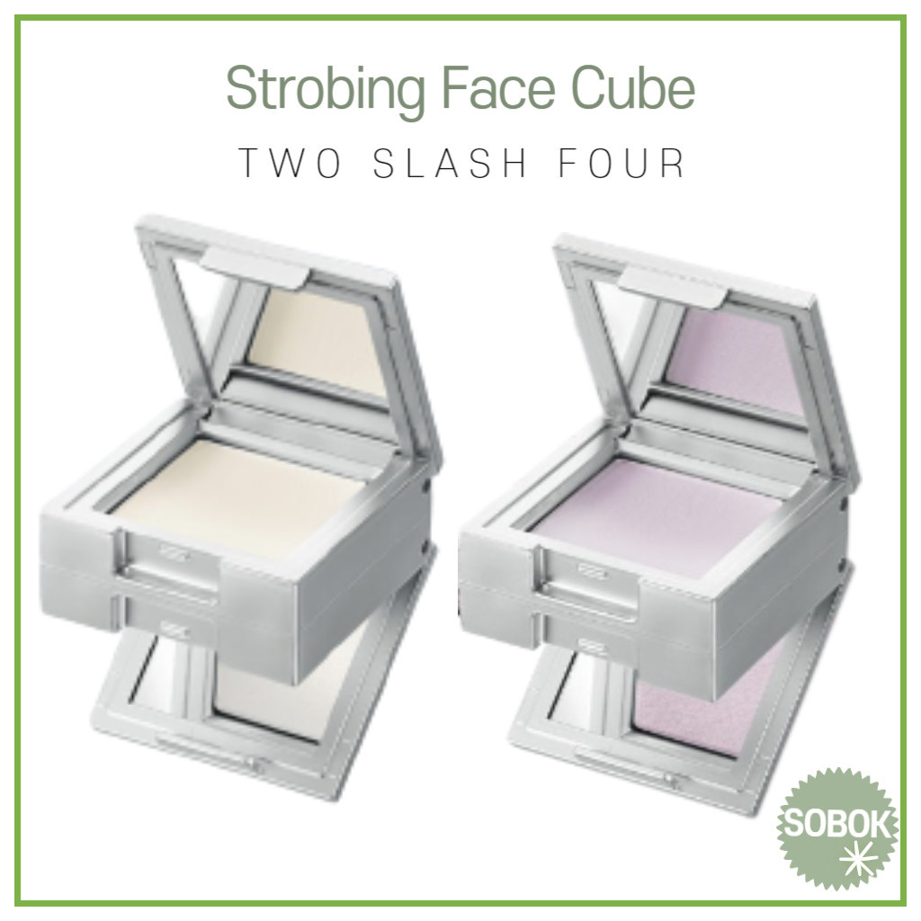 [TWO SLASH FOUR] Strobing Face Cube 2 types purple white ไฮไลท์ แบบฝุ่น ...