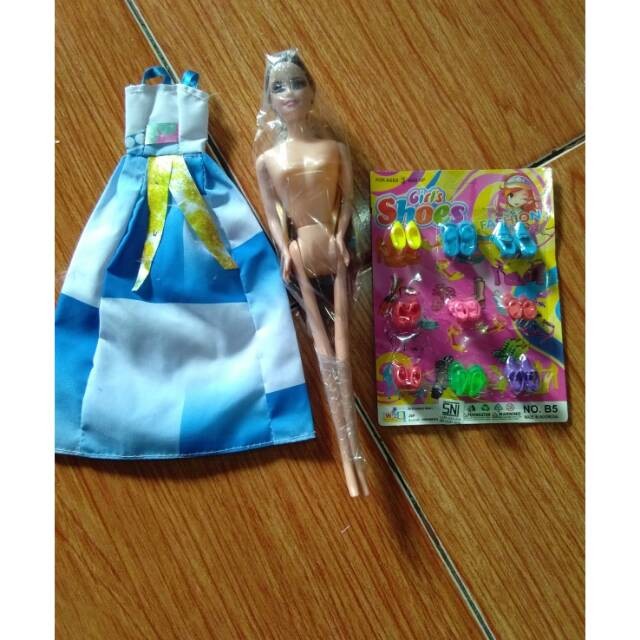 ในสต็อก berbi แพ็คเกจเดียว + เสื้อผ้า + รองเท้า | Shopee Thailand