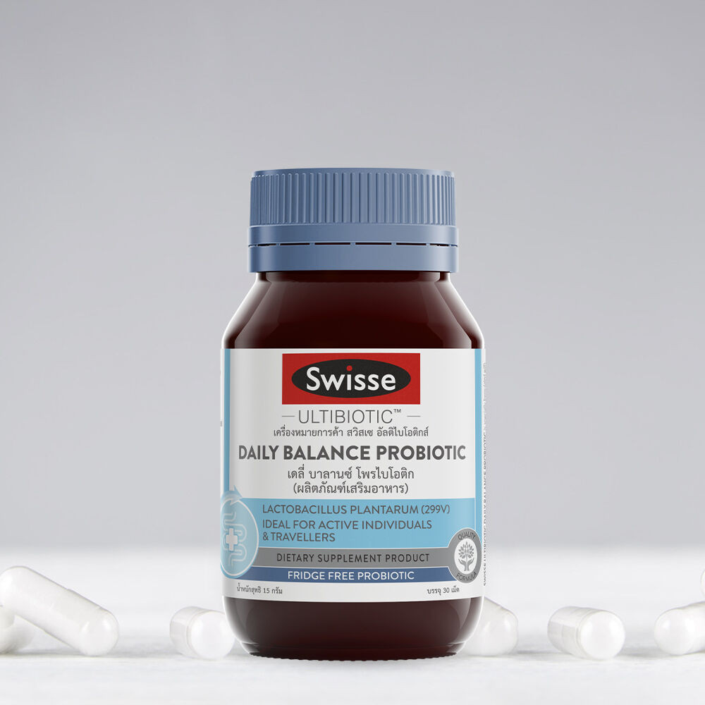 SWISSE Daily Probiotics สวิสเซ ผลิตภัณฑ์เสริมอาหาร 30 Capsules (Daily ...