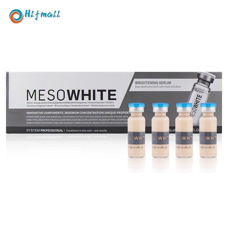 Meso WHITE 10 ชิ้น 5 มล. BB Glow Cream Brightening Serum Natural Nude ...