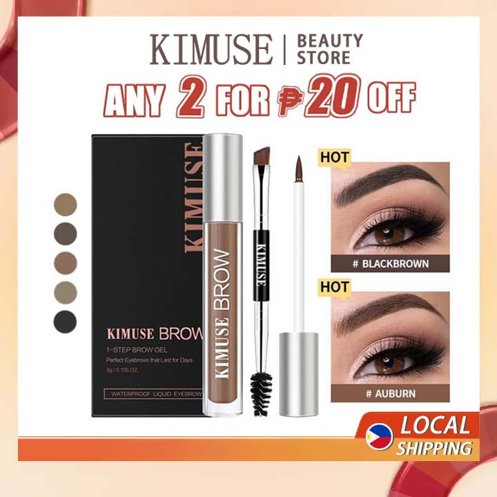 KIMUSE ราคาต่ําสุดKIMIMUSE Eyebrow Gel Waterproof Liquid Eyebrow Pomade ...