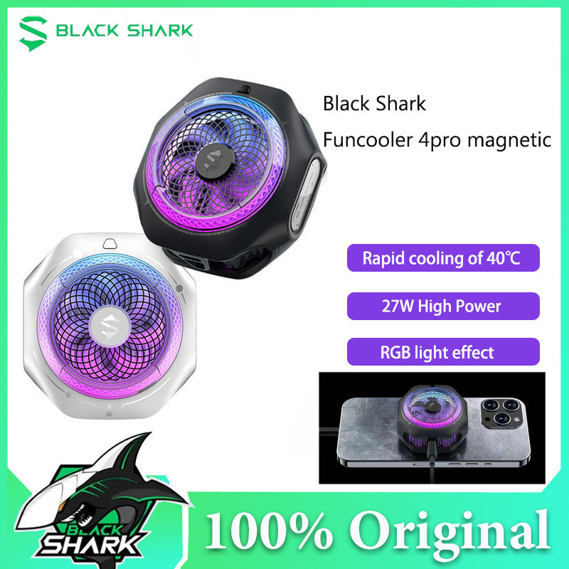 ในสต็อก Black Shark FunCooler 4 Pro Magnet Cooler 27W High Power Coolหม้อน้ําRGBเอฟเฟกต์แสง ...