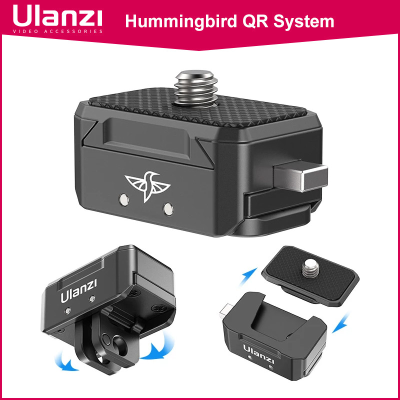 Ulanzi Universal สําหรับ Gopro SLR กล้องสมาร์ทโฟน Quick Release แผ่น Clamp Quick Switch ชุดขา ...