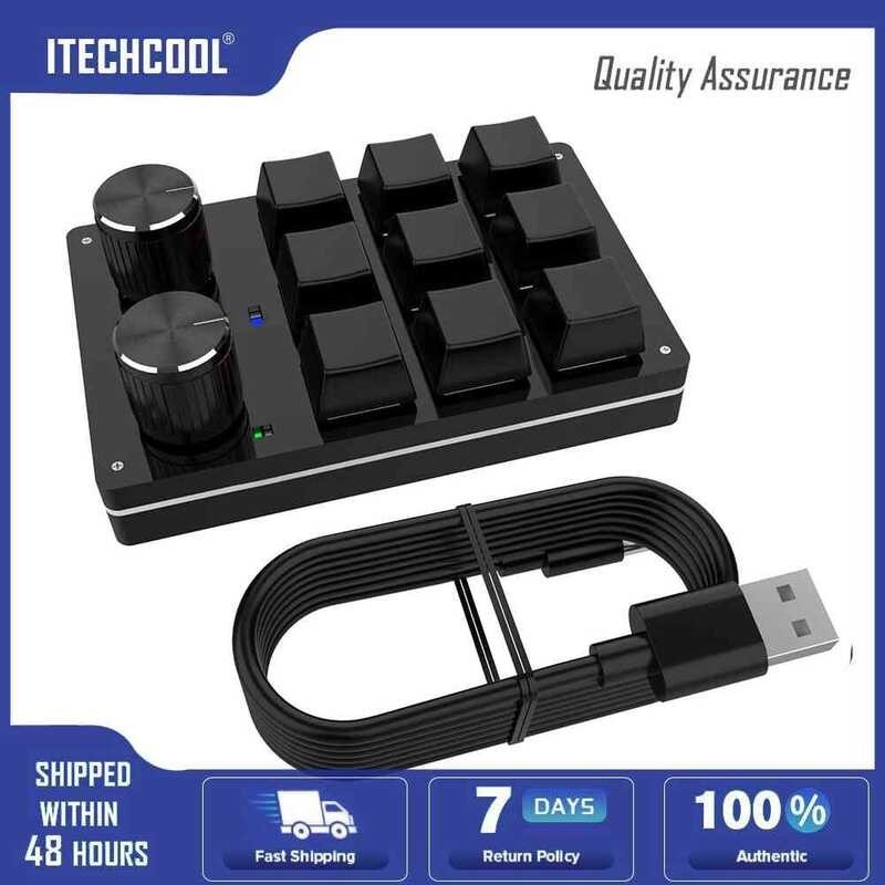 INS Programming 【HOT】2023 ro Keyboard 9 Key + 2 Knob One-handed ...
