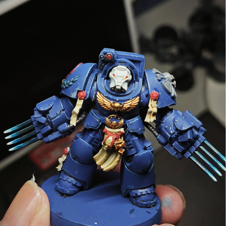 12k Light Curing 0.03-Layer หนา Warhammer Style Real Scale Terminator ...