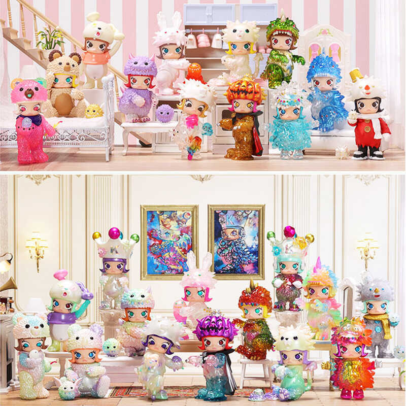 Okubo Blind Box Popmart Bubble Matt Molly Doll Outfit Eroding Blind Box ...