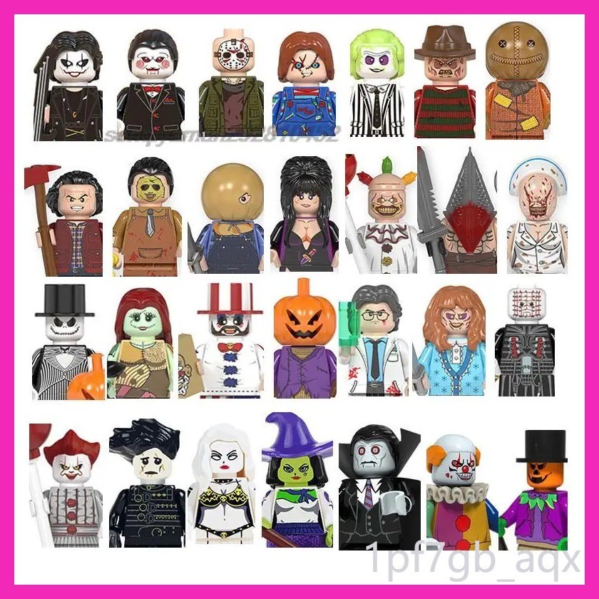 Halloween Horror Movie Series Building Blocks The Shining Silent Hill Bricks Jack Pyramid Head ...