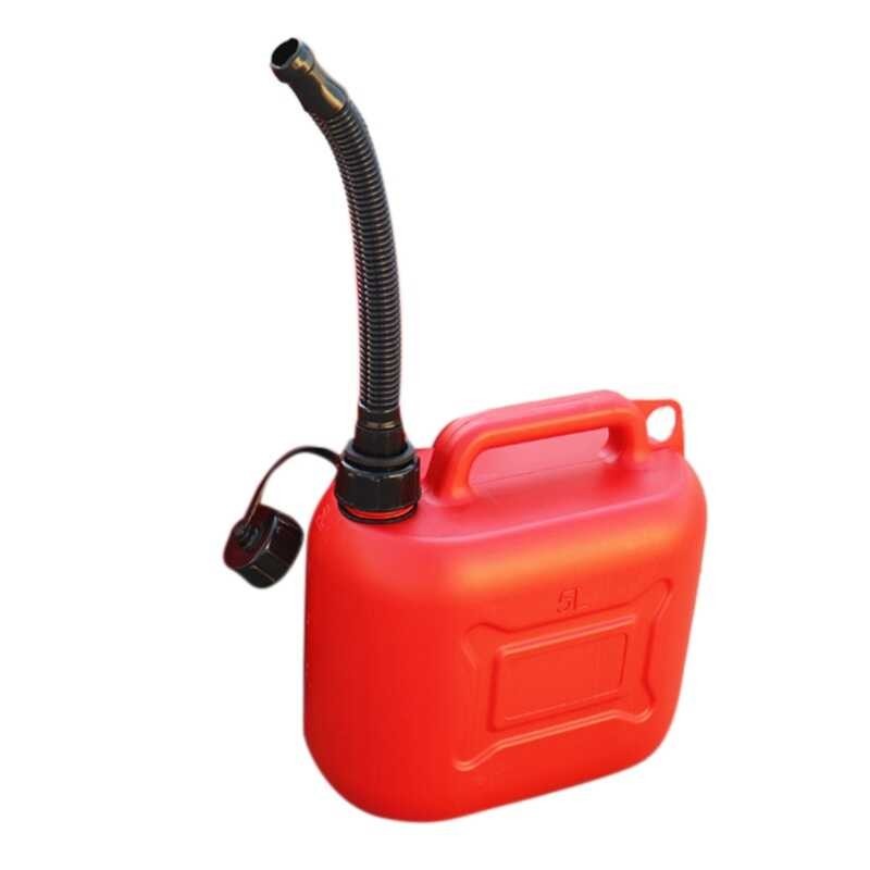 5L Tank Can Spare Plastic Petrol Gas Container Anti-Static Fuel Carrier ...
