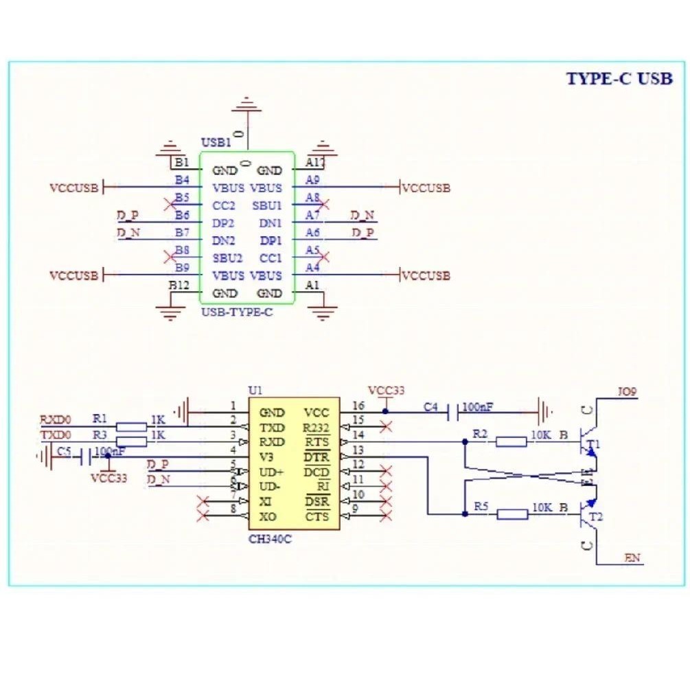 Nodemcu ESP32-C2 ESP8684 บอร์ดพัฒนา TYPE-C USB ESPC2-12 DevKit Serial ...