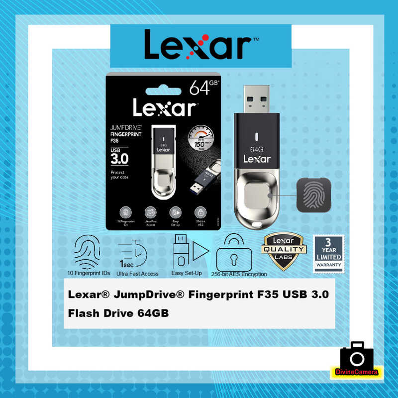 [HOT FGFDGFDG 118] Lexar Jumpdrive Fingerprint F35 USB 3.0 (32GB) (64GB ...