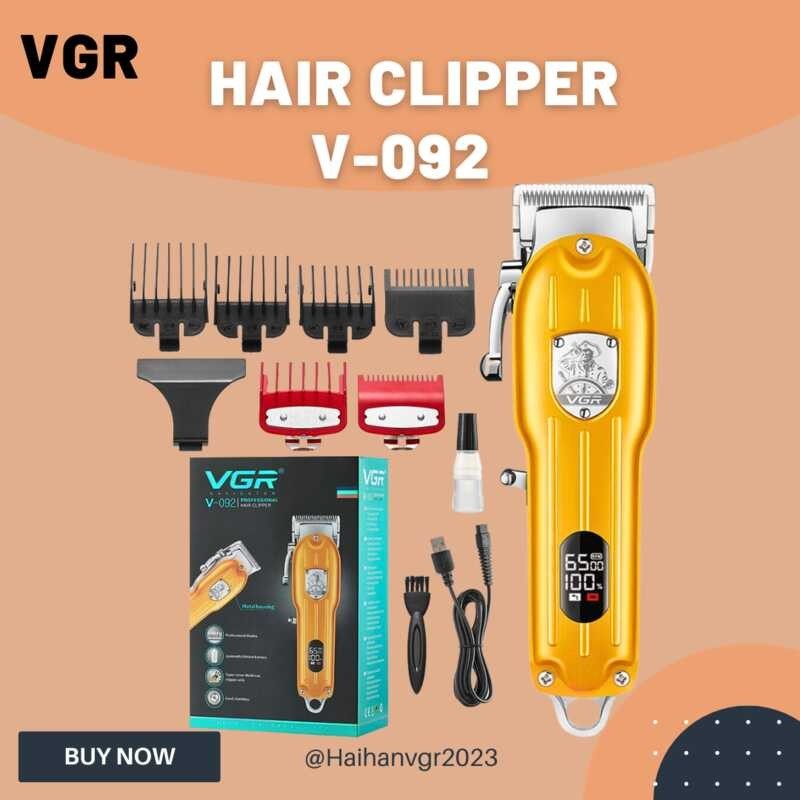 รุ่น VGR V-092 ปัตตาเลี่ยนตัดผมแบบไร้สาย สีเงิน สีทอง (มี | Shopee Thailand