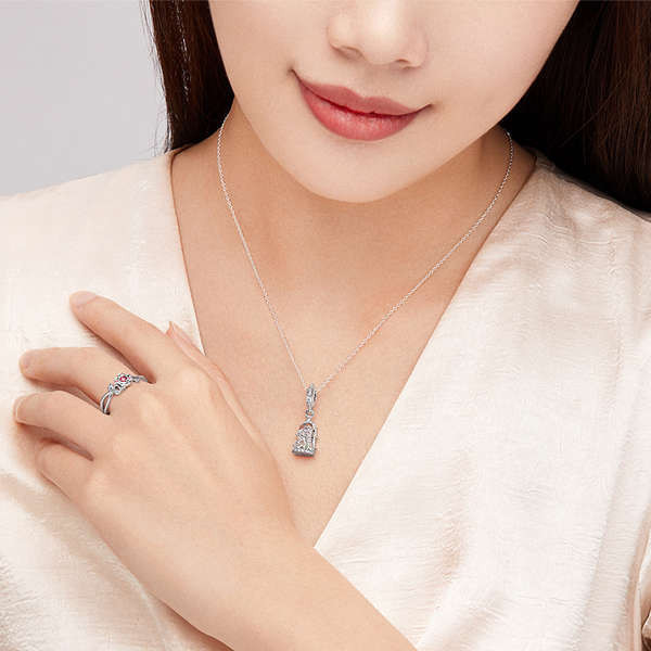 แหวน magsafe แหวน Pandora Disney Beauty and the Beast Rose Ring สาขา ...