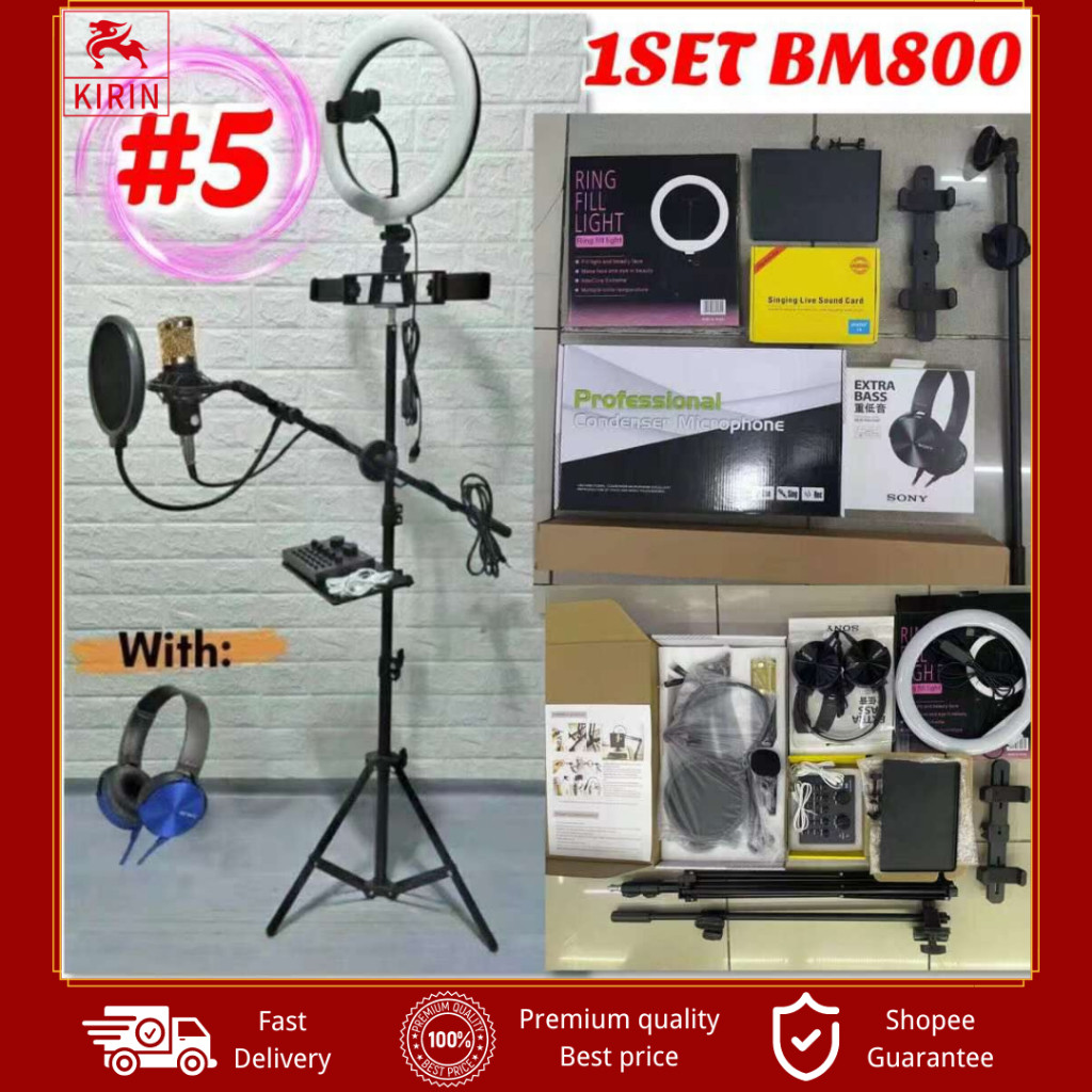 ในสต็อก BM-800 RECORDING Set(ครบชุด)V8 Soundcard ,Sony ถาดหูฟัง ...