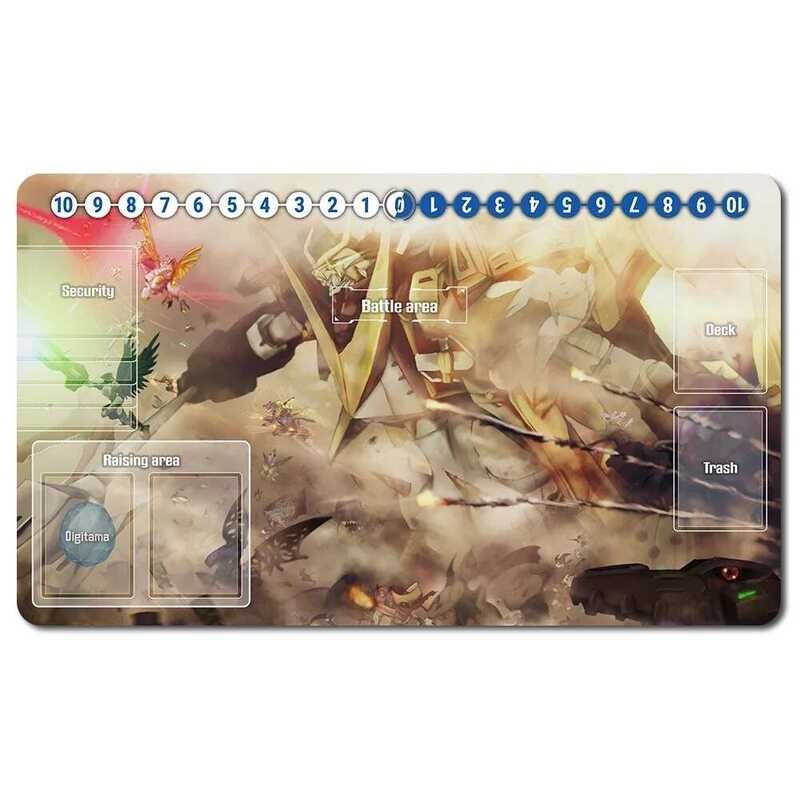 557783 - เกมกระดาน Digimon Playmat ตารางขนาด 60X40 ซม. แผ่นรองเมาส์ Play Mats เข้ากันได้กับ DTCG ...