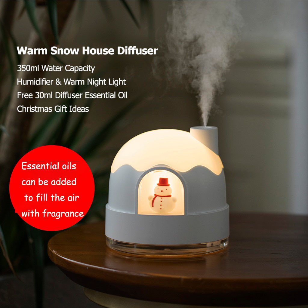 ใหม ่ น ่ ารักเงียบ Igloo Night Light Humidifier USB เดสก ์ ท ็ อปขนาด ...