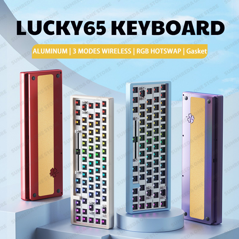 SUMREDA Sugar65 Upgraded Lucky65 Custom Wireless Aluminum Mechanical ...
