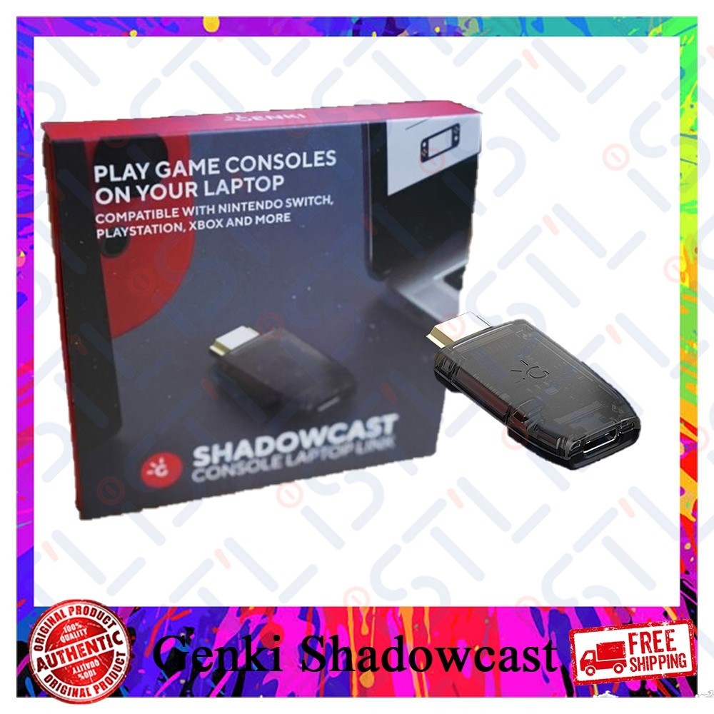 GENKI ShadowCast Easily Connect and Play Game Consoles on the Laptop, Smallest Capture Card with ...