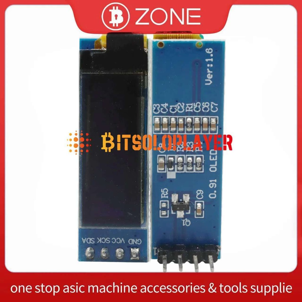 0.91 นิ้ว 128x32 IIC I2C สีขาว OLED จอแสดงผล LCD DIY โมดูลสําหรับ ...