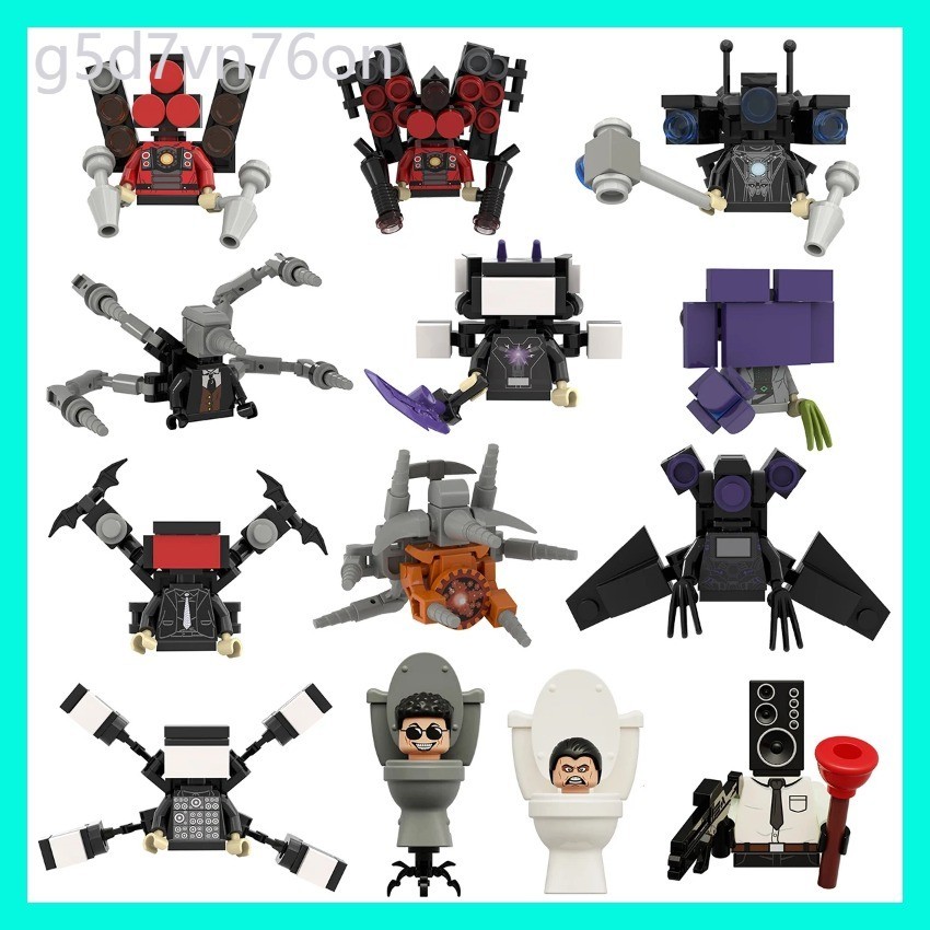 New Mini Skibidi Toilet Men vs. Monitor Building Blocks Super Titan TV ...