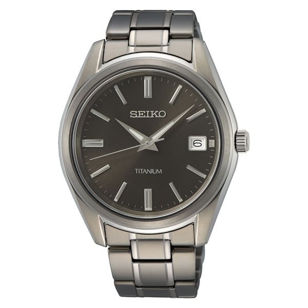 SEIKO Watch Gray Titanium SUR375P1 | Shopee Thailand