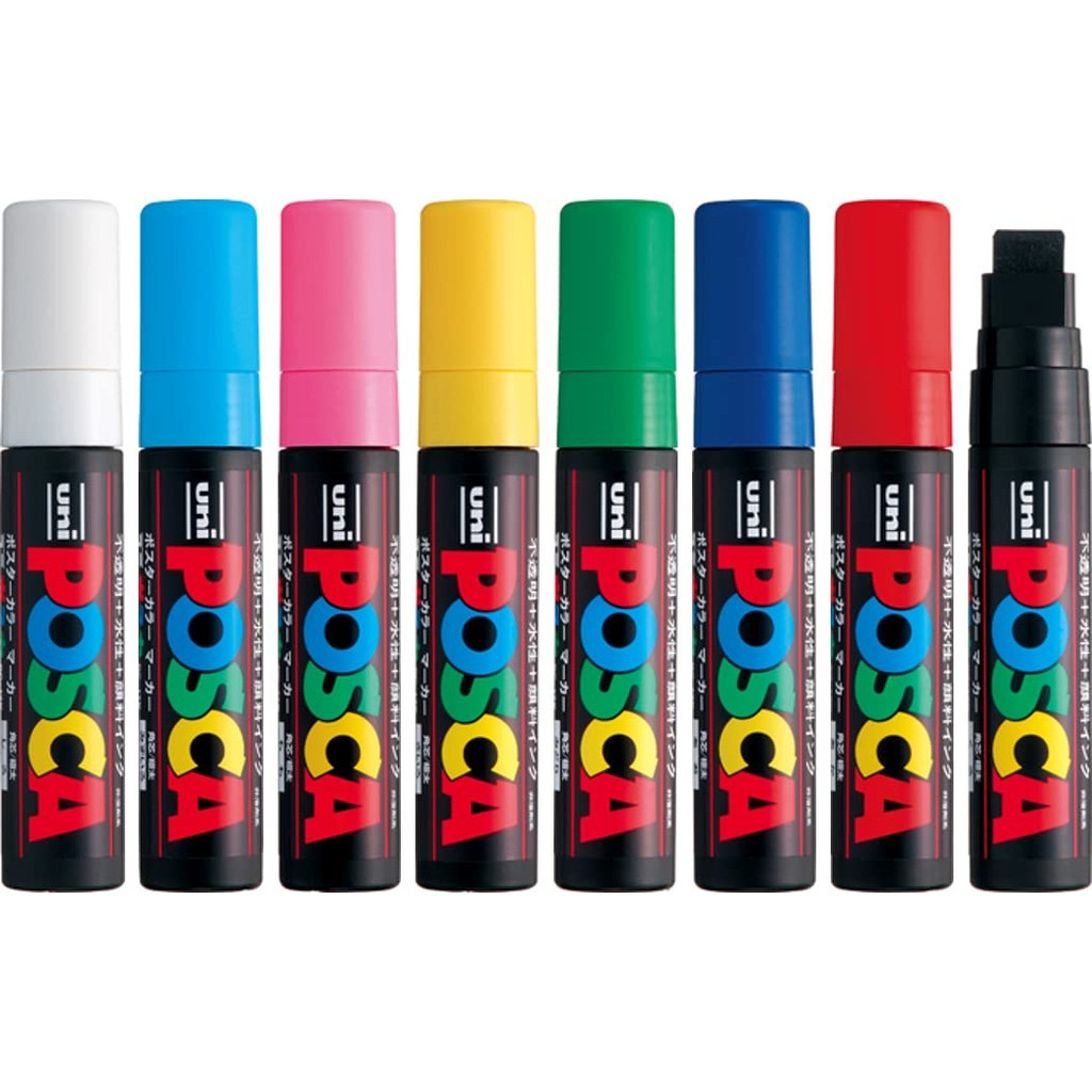 Uni POSCA PC-17K Marker Graffiti Paint Art Markers เคล็ดลับกว้าง 15 มม. ...