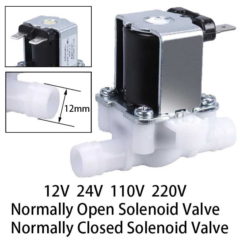 Dc 12V 220V Plastic Electric Normally Closed Pressure Solenoid Vae ...