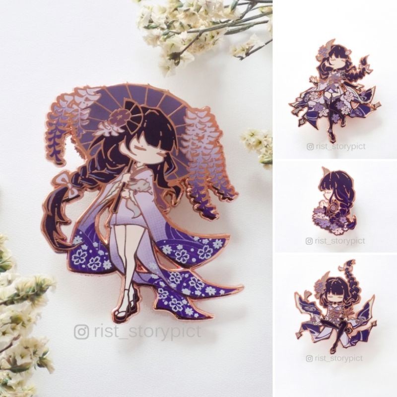 Genshin Impact Raiden Hard Enamel Pin Series | Shopee Thailand