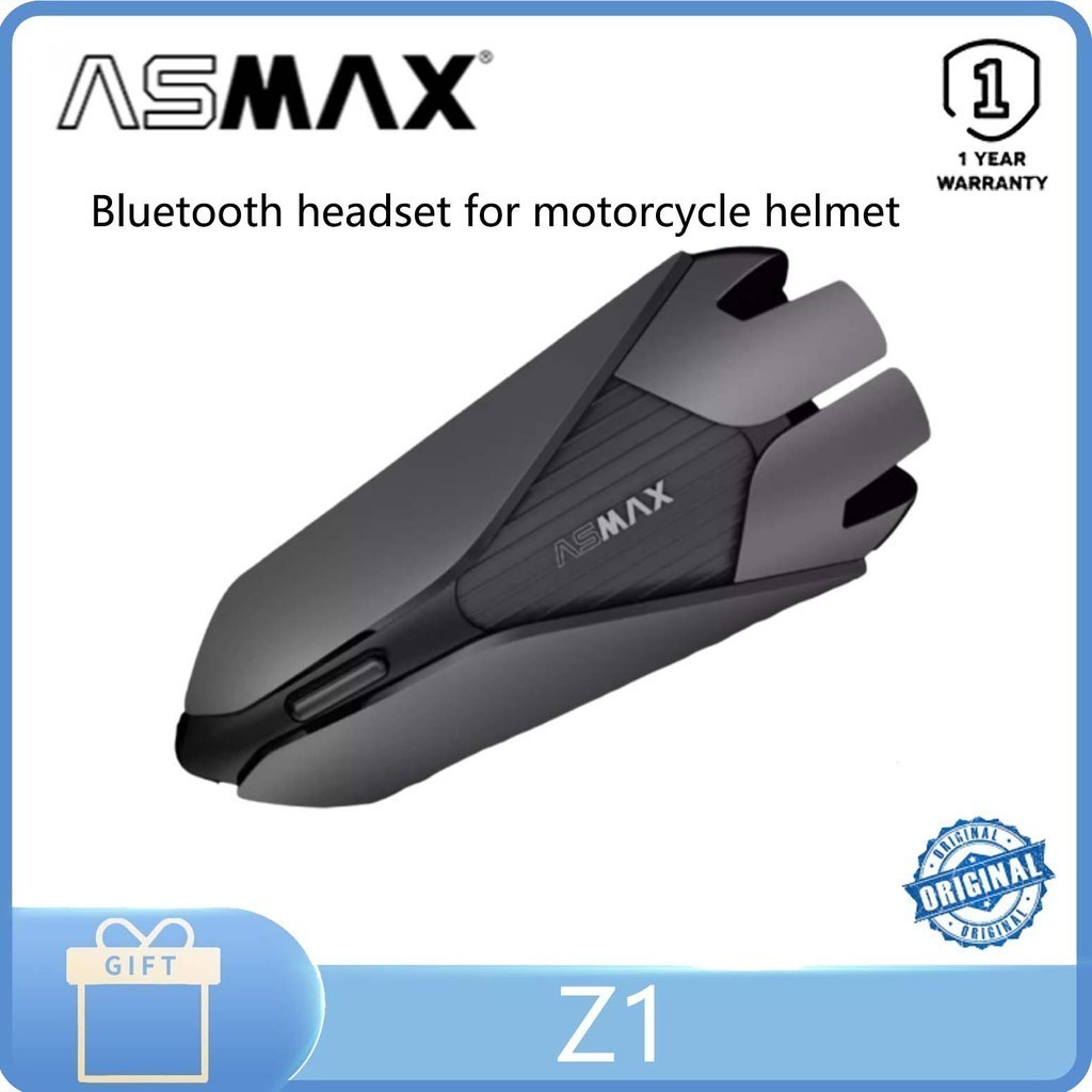 Asmax Z1 หมวกกันน็อคมอเตอร์ไซค์ ชุดหูฟังบลูทูธ สกู๊ตเตอร์มอเตอร์ไซค์ ...