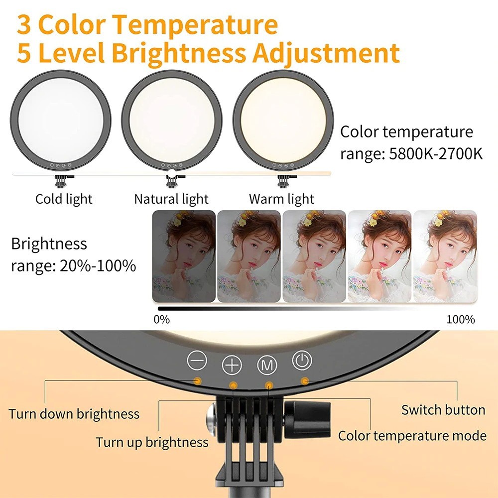 Ulanzi VIJIM K13 Key Light Professional Studio 10 LED ขนาด 10 นิ้ว มา ...