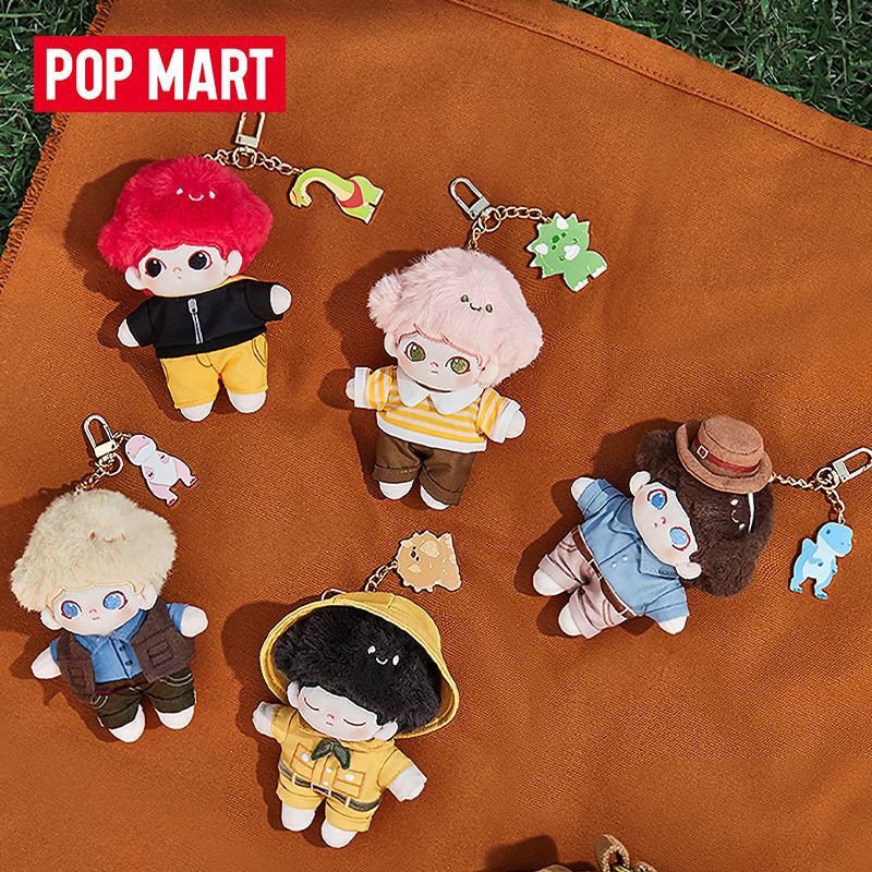 DIMOO Jurassic World series จี้ตุ๊กตาผ้าฝ้าย POPMART Bubble Mart ตุ๊กตา ...