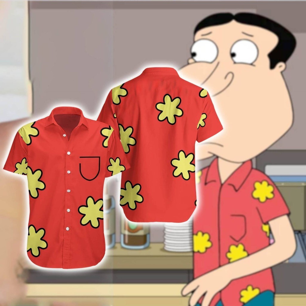 Glenn Quagmire Family Guy เสื้อฮาวาย, Glenn Quagmire เสื้อฮาวายเขตร้อน ...