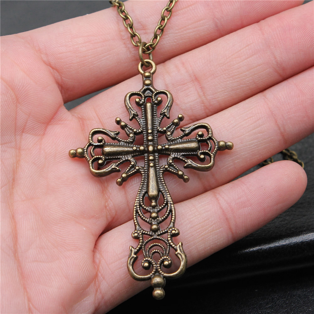 Cross Talisman Amulet 45 ซม. หรือ 70 ซม. สร้อยคอโซ่ยาว Ladies Jewellery ...