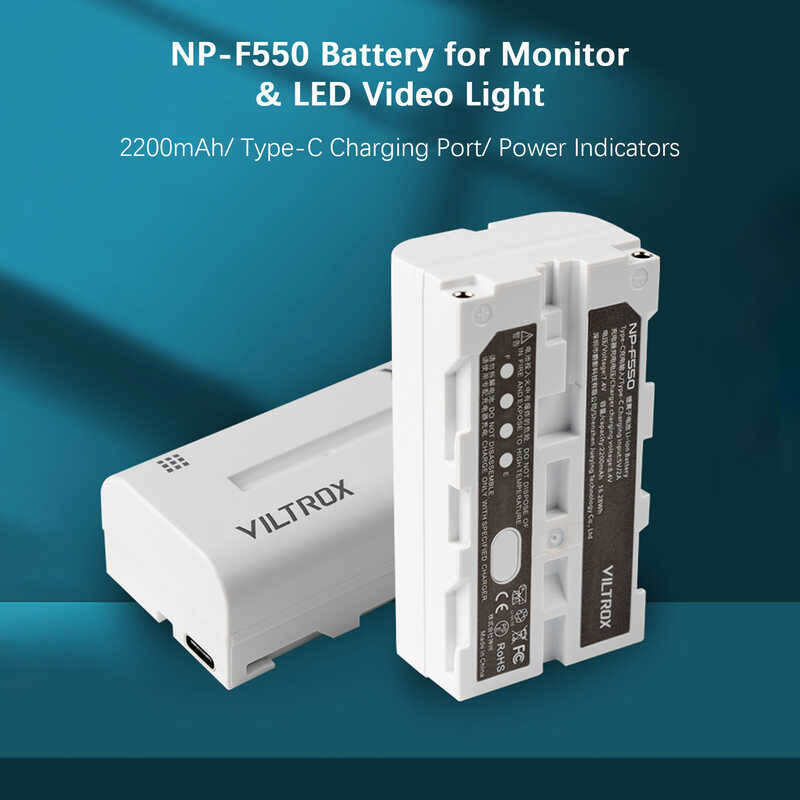 Meet Sunday VILTROX Np-F550 2200Mah Large Capacity Li-Ion Battery With ...