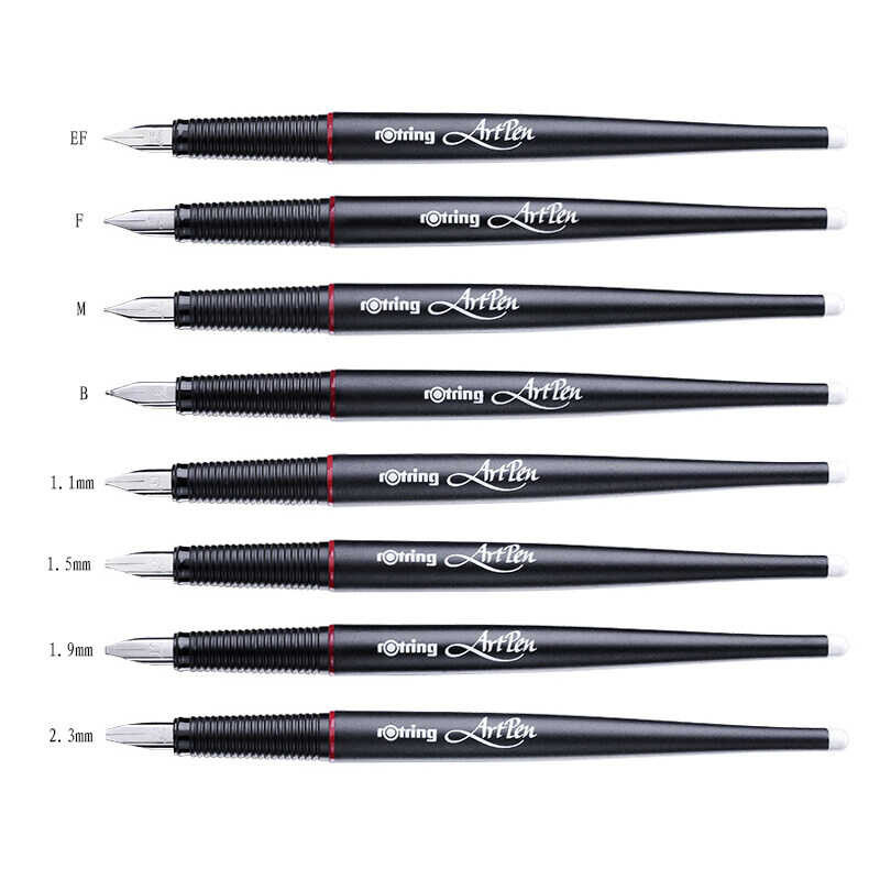 Art Rotring Pen Ef/ F/M/ B/1.1Mm/1.5Mm/1.9Mm/2.3Mm Sketch Fountain Pen ...