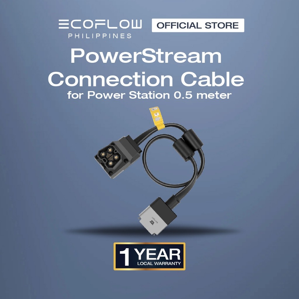 ในสต็อก สายเชื่อมต่อ EcoFlow Powerstream สําหรับ Power Station 0.5 เมตร ...