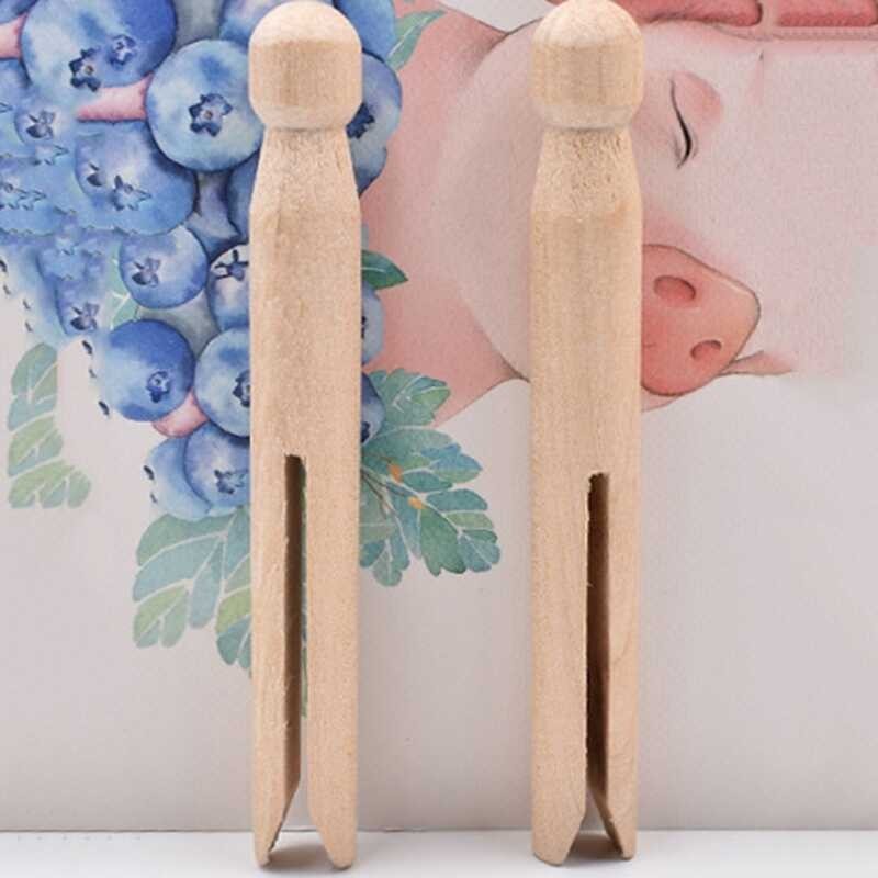 LY Clothes Wood s Pegs Old School 50 Count Round Clothes s Weather ...