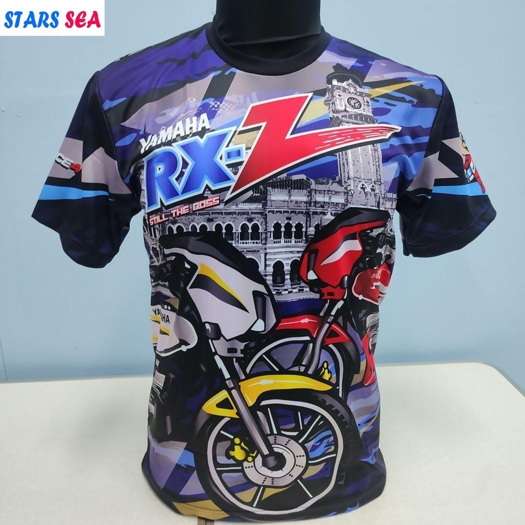 เสื ้ อยืดมอเตอร ์ ไซค ์ Yamaha RX-Z Mili ( เสื ้ อยืดมอเตอร ์ Baju ...