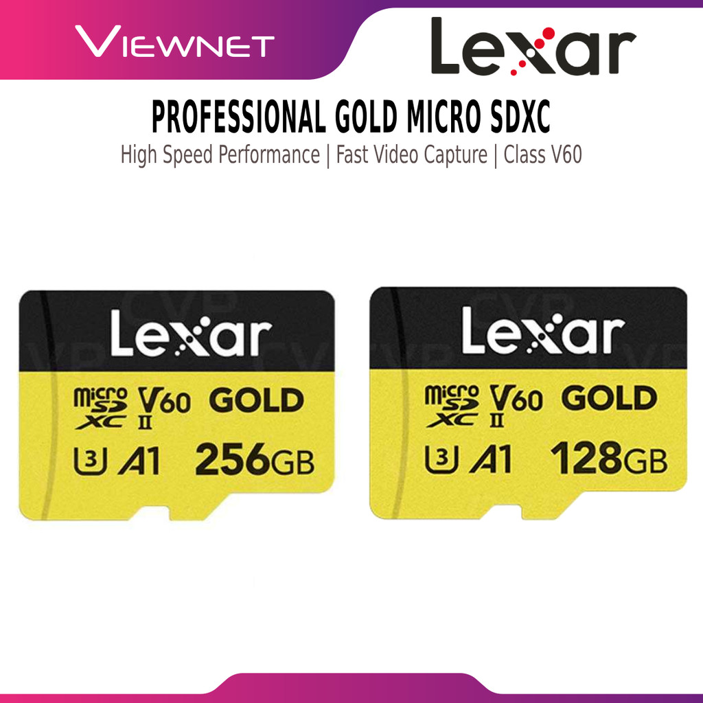 LEXAR PROFESSIONAL GOLD MICRO SDXC UHS-II CARD MICRO SD MEMORY TF CARD ...