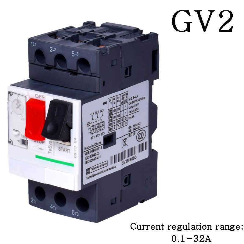 1Pcs Gv2-Me Series MPCB Gv2 Motor Protector Circuit Breaker /Motor Protection Switch | Shopee ...