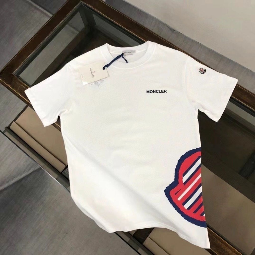 Moncler ฤดูร้อนใหม่ Limited Edition Original สไตล์มองโกเลียคู่เสื้อยืด ...