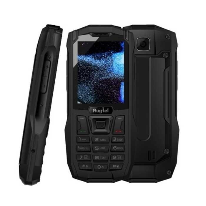 Red Rugtel R2C Phone, IP68 Waterproof Dustproof Shockproof, 2.4 inch ...