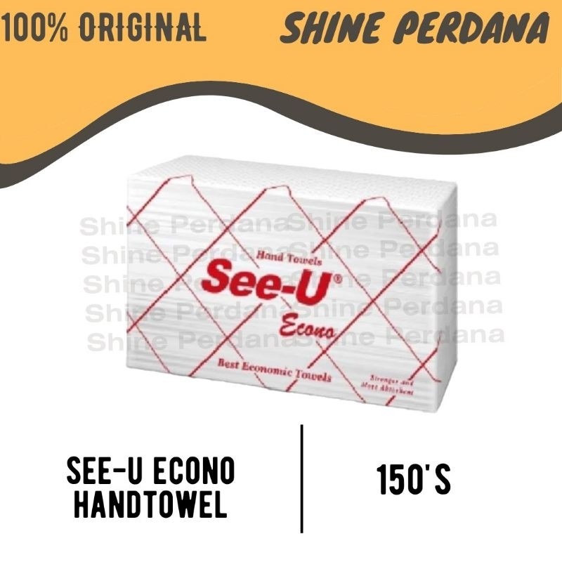 ในสต็อก MERAH Di SHOPEE - ผ้าเช็ดมือ See-U RED Multifold เนื้อเยื่อ 150 ...