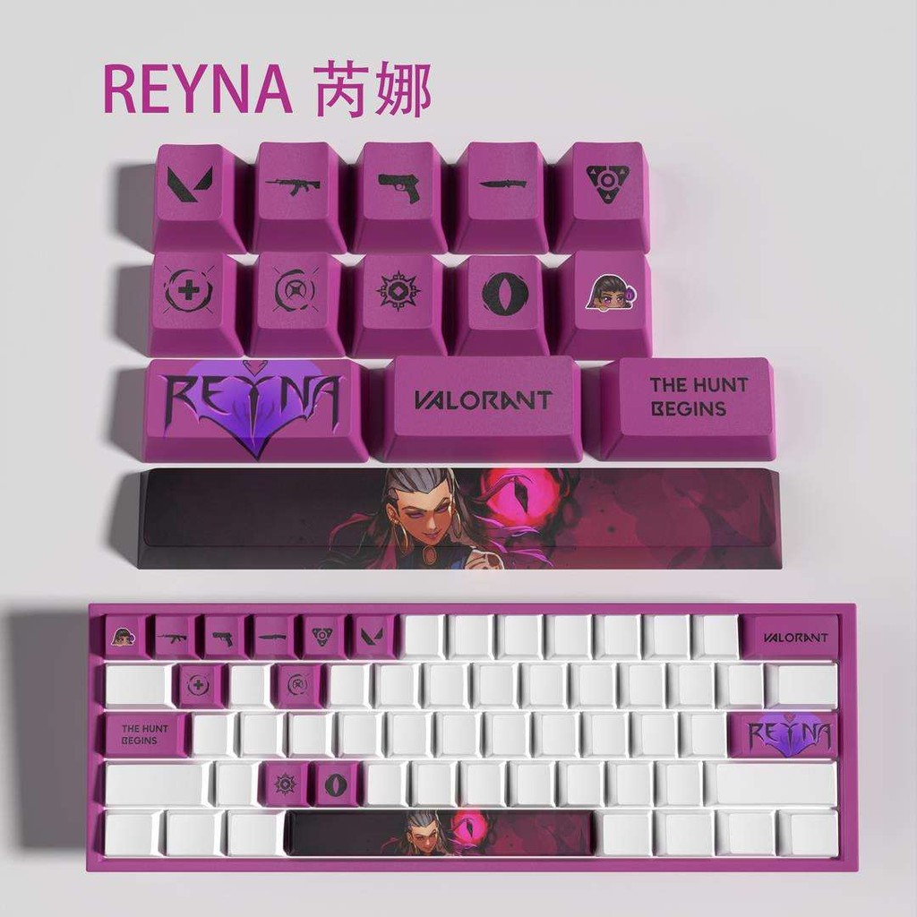 Reina New Fearless Contract Keycaps VALORANT Keycaps VALORANT 14-key ...