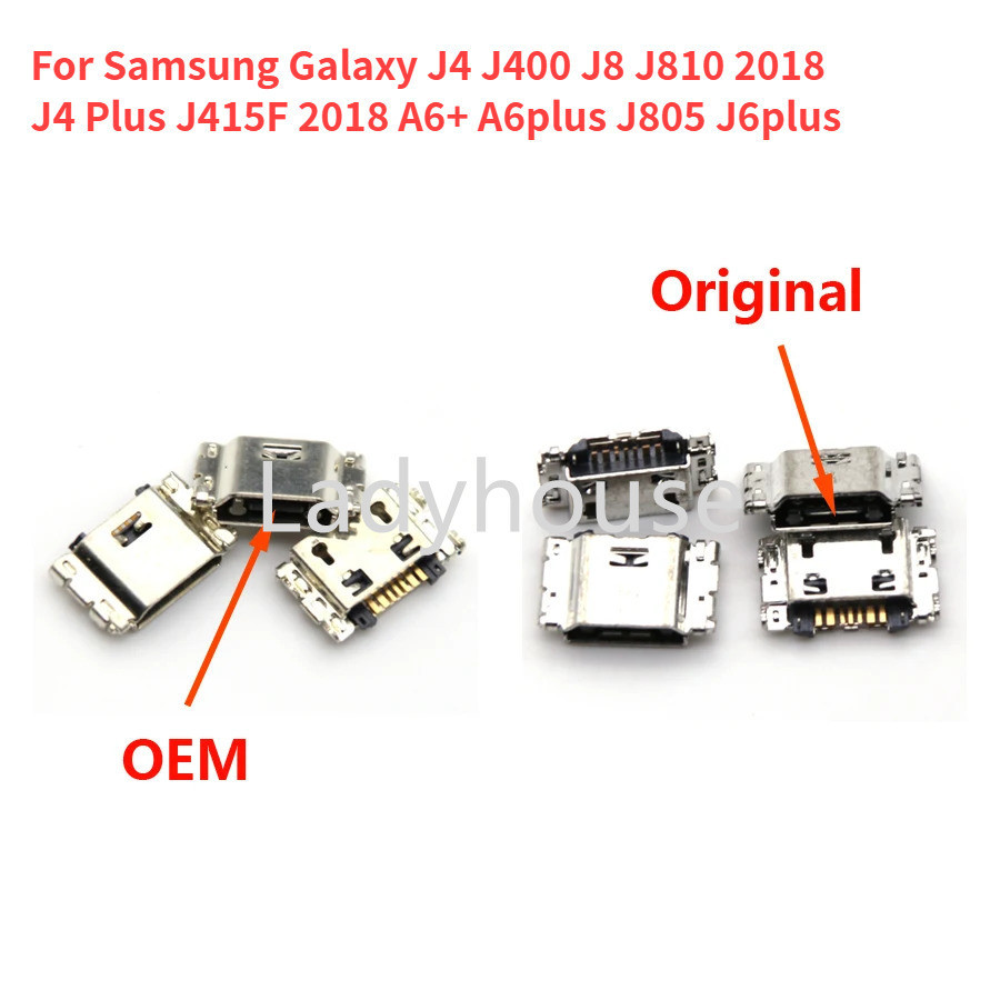 5-50pcs ชาร์จ Usb Pin Dock Connector สําหรับ Samsung Galaxy J4 J400 J8 ...